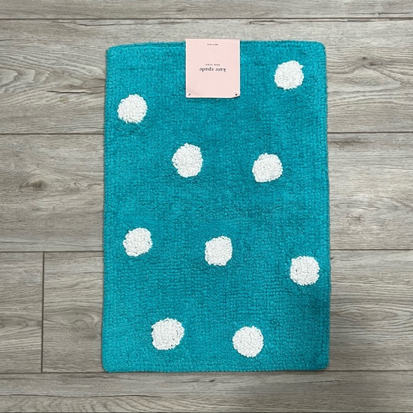 kate spade | Bath | Kate Spade 7x24 Bath Rug Mat Turquoise Aqua Blue ...